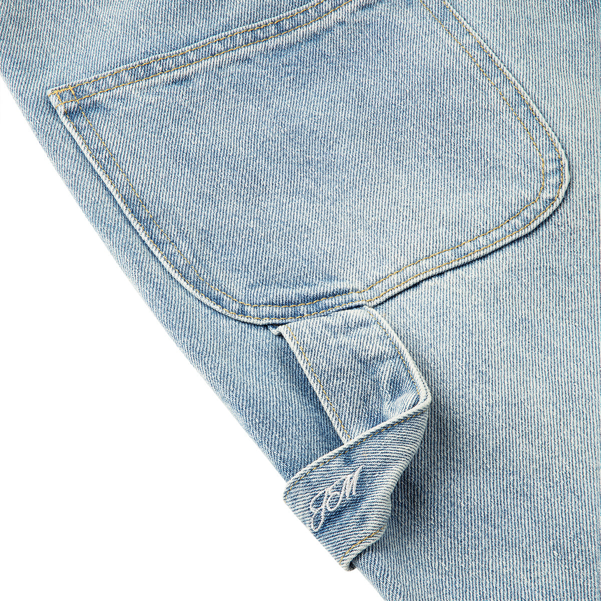 Blue JM Wide Leg Washed Denim – JOSHUA MOHAMED