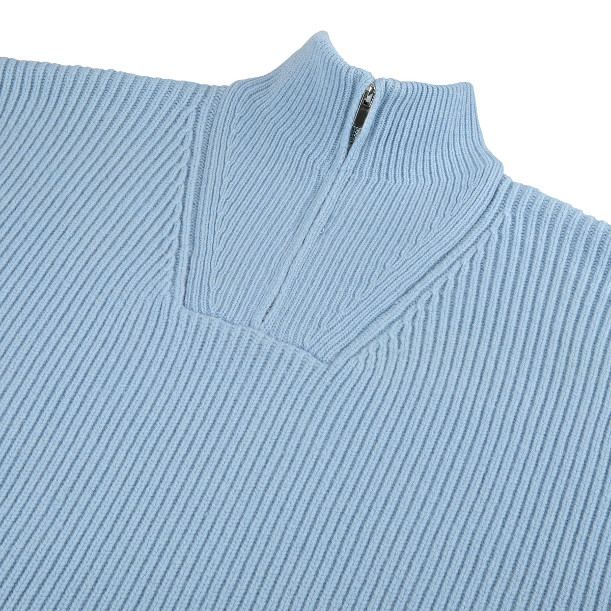 Blue Quarter Zip Sweater – JOSHUA MOHAMED